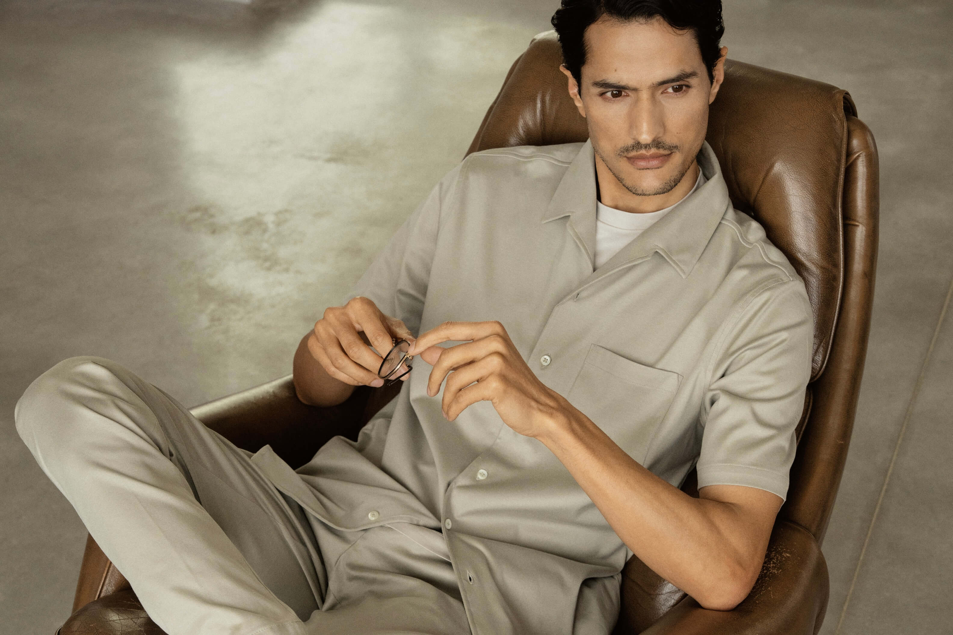 Interlock Supima T-Shirt | Wood – VALENZA online store